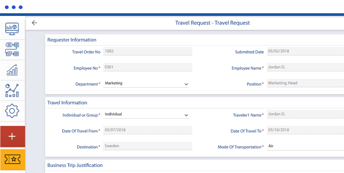 Simplify Travel Request Workflow of Employees - Cflow UK