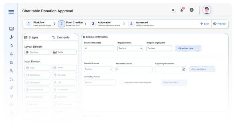 Charitable Donation Approval Automation Workflow - Cflow